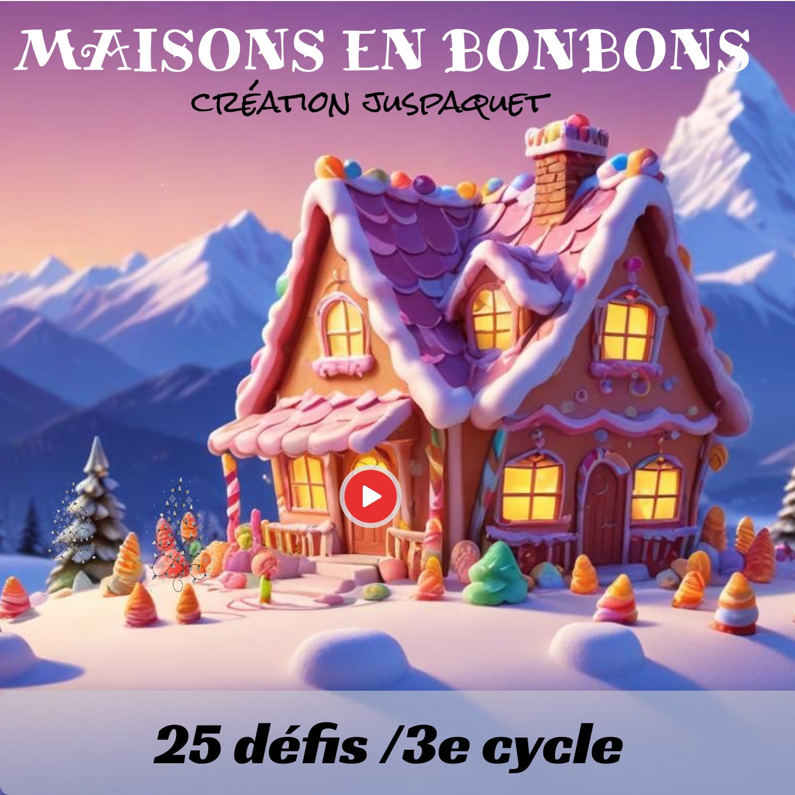 Jeu interactif de Noël (25 défis math / 3e cycle) – Création JUSPAQUET